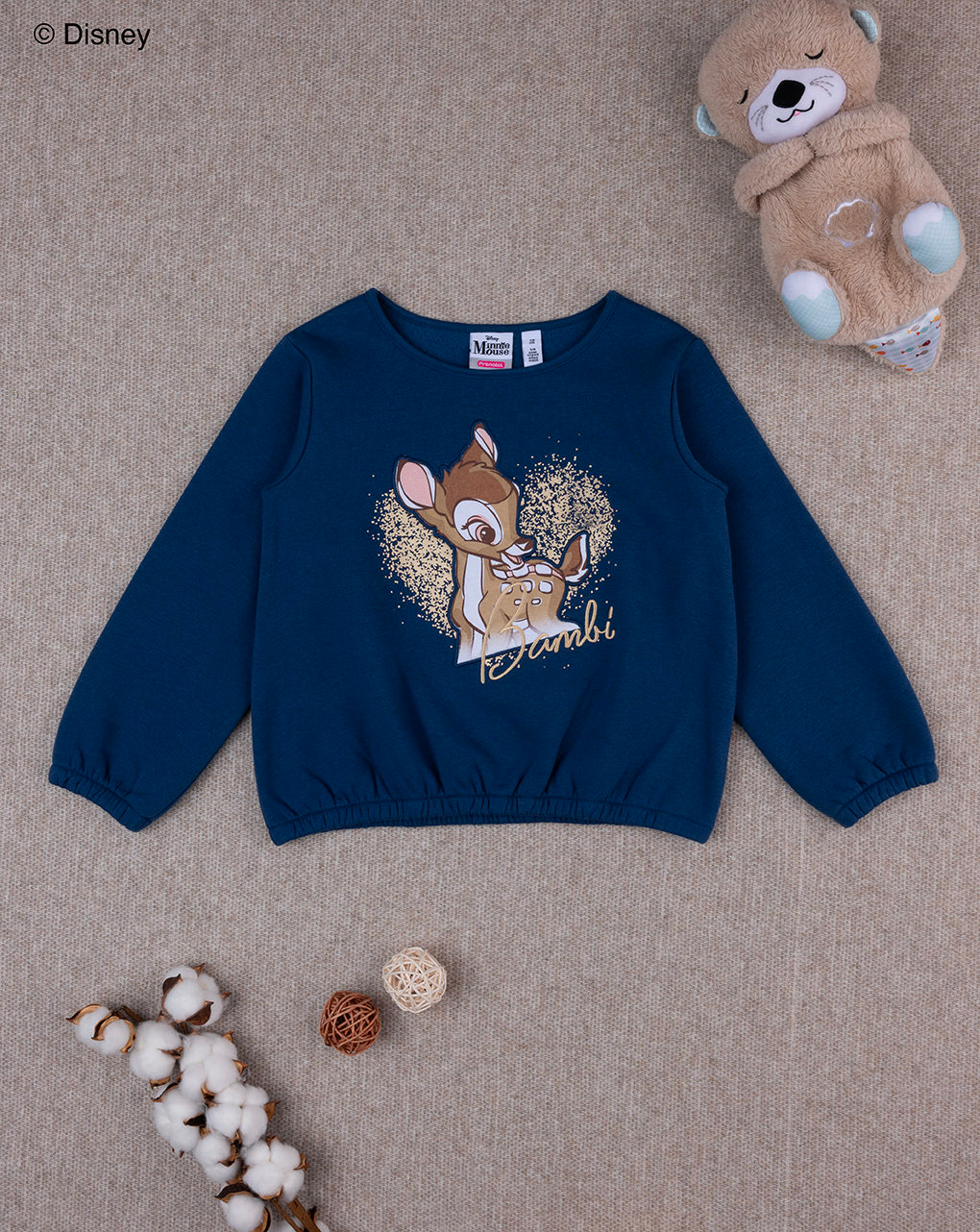 Felpa bimba blu "Bambi" - Prénatal