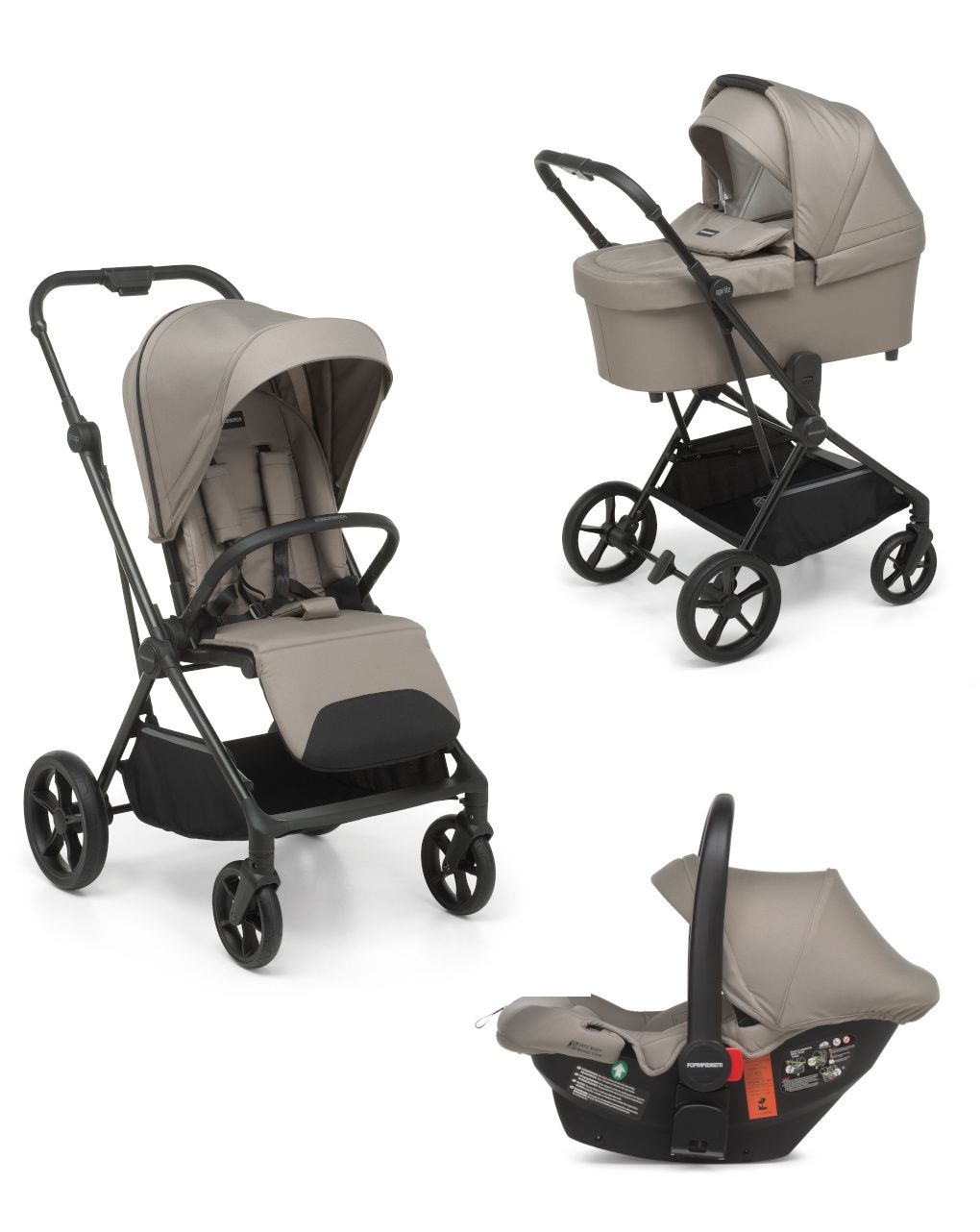 TRIO SPRITZ CAR SEAT SPRITZ I-SIZE VANILLA - FOPPAPEDRETTI - Prénatal