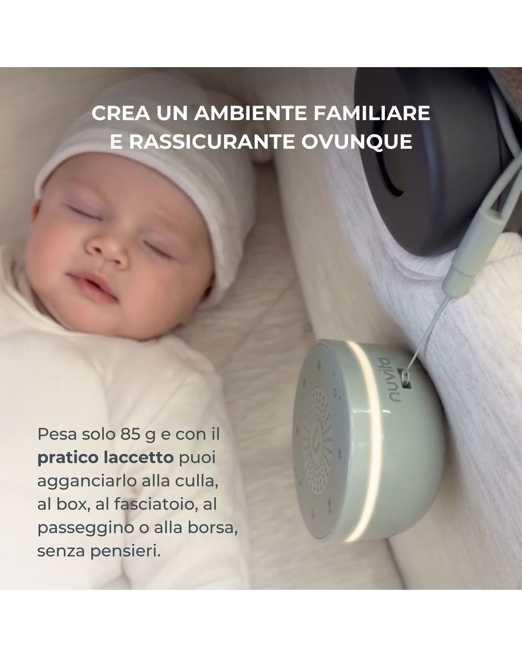 Diffusore di rumore bianco e luci notturne easy fream - 6620 - nuvita ...